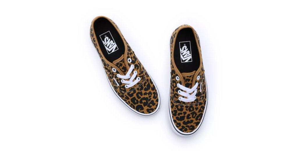 VANS Authentic Leopard Shoes | Black / True White - Playroom